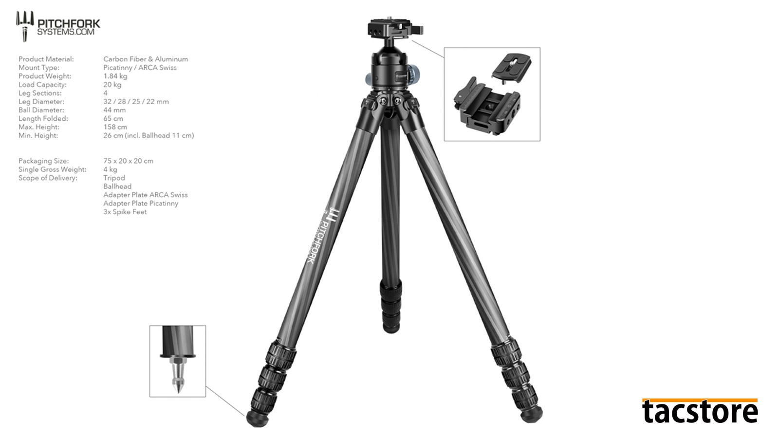 Der neue Carbon Tripod von PITCHFORK SYSTEMS | SPARTANAT